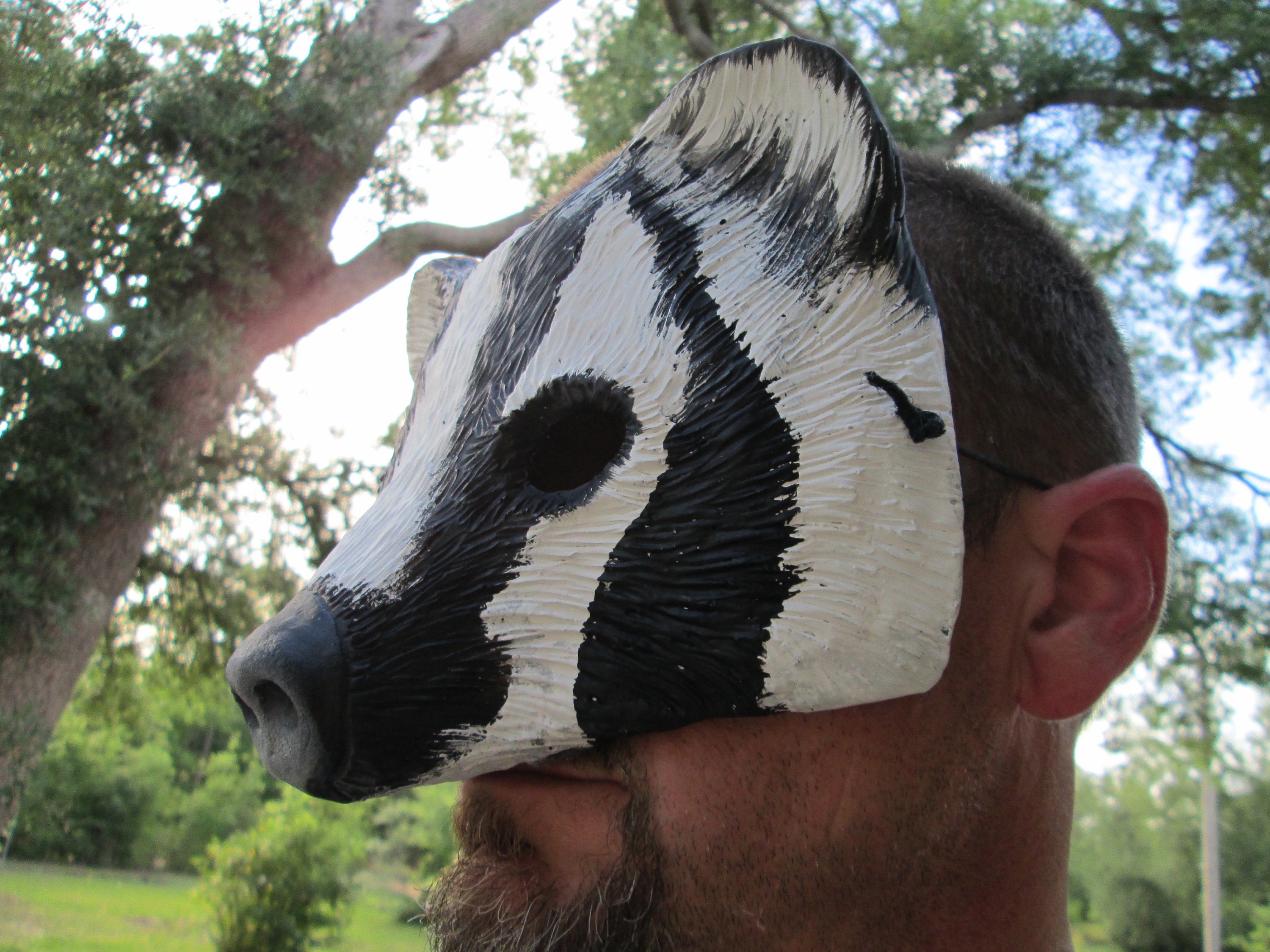 Badger Costume Mask Badger Mask Wild Animal Costume Mask - Etsy