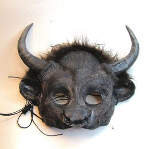 Buffalo Mask, Bison Costume Mask, Masquerade Mask, Larp, Spirit Animal ...