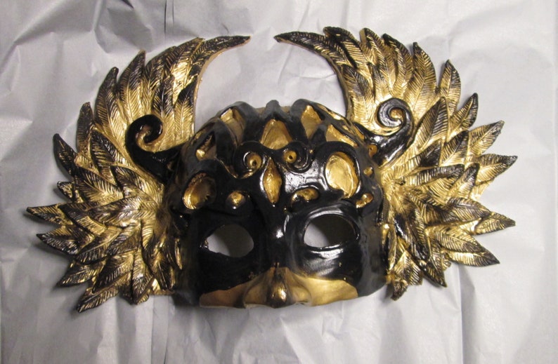 Warrior Mask Masquerade Costume Mask Winged Mask - Etsy