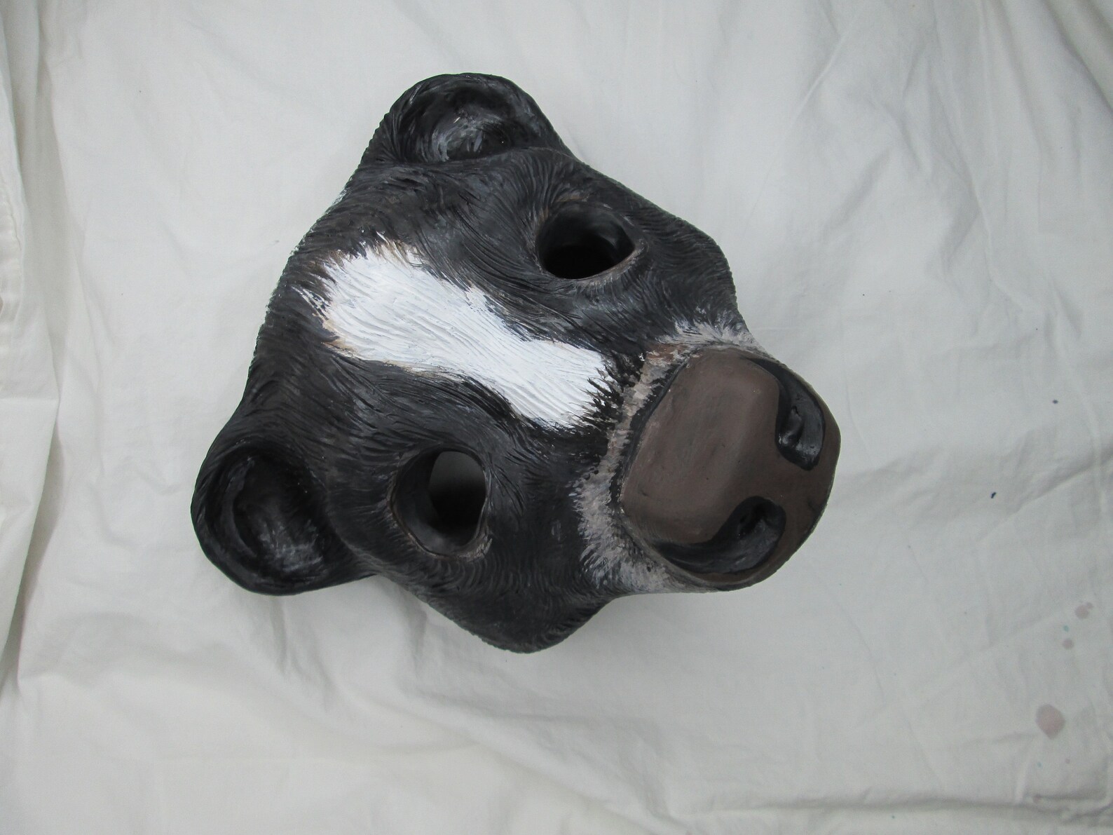 Skunk Mask Woodland Animal Costume Mask Hand Painted | Etsy