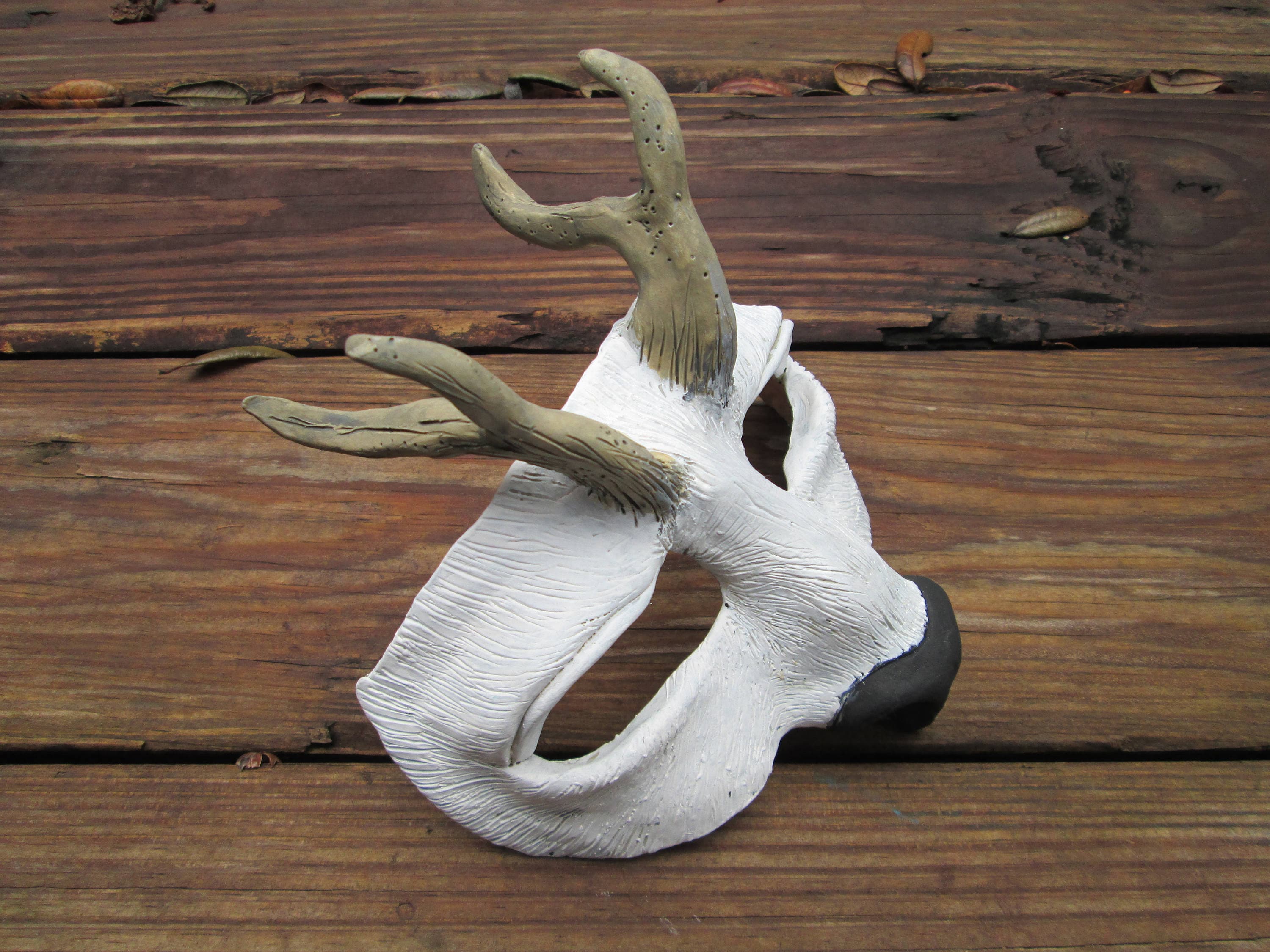 White Stag costume Mask white deer costume masquerade | Etsy