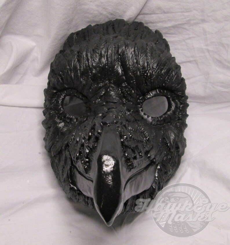 Raven Realistic Black Raven Mask Nevermore Poe Black - Etsy