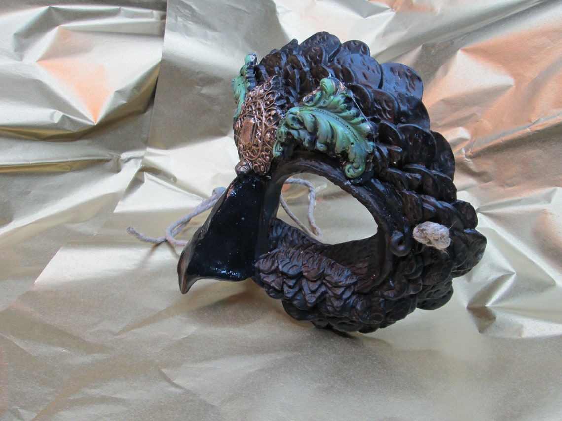 Masquerade mask costume mask falcon fantasy guardian hawk | Etsy