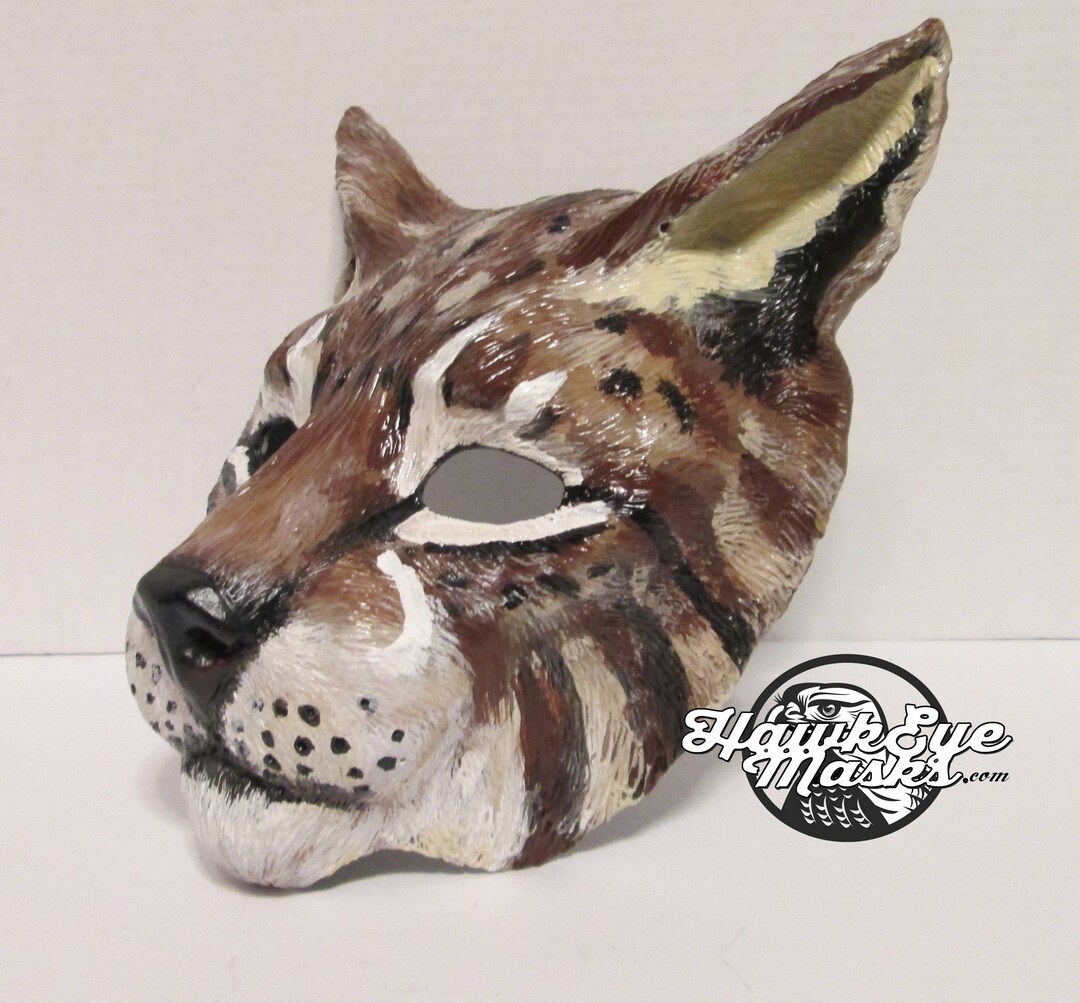 Wildcat Mask, Lynx, Neko, Custom Made, Animal Mask, Masquerade Mask ...