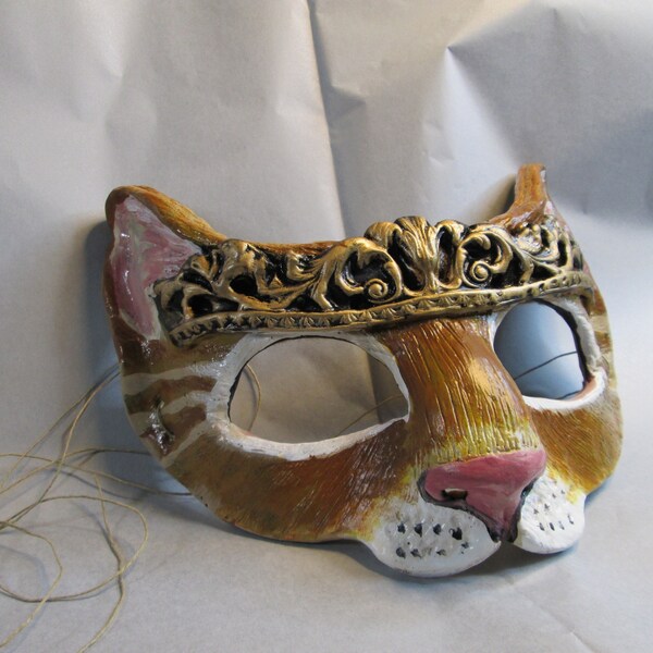 Therian Orange Tabby Cat Mask - Etsy