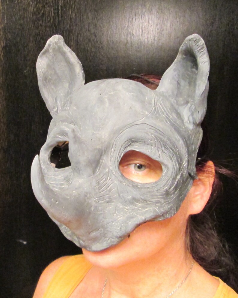 Handmade Resin Rhinoceros Mask, Wildlife Costume - Etsy