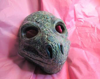Iguana Lizard Printable Animal Mask Halloween Costume Green - Etsy