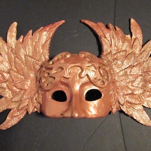 Winged Masquerade Mask, Resin Archangel, Made to Order - Etsy