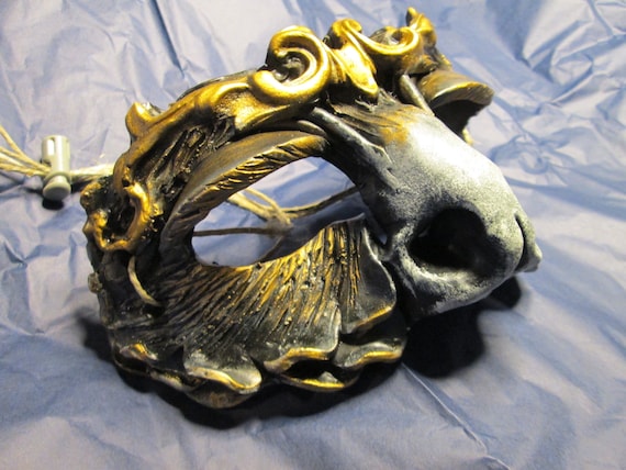 Fantasy Creature Mask Masquerade Mask Hand Painted Gryphon | Etsy