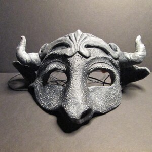 Cute Gargoyle, Gargoyle Mask, Masquerade Mask, Silver and Grey, Lap ...