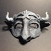 Cute Gargoyle Gargoyle Mask Masquerade Mask Silver and - Etsy