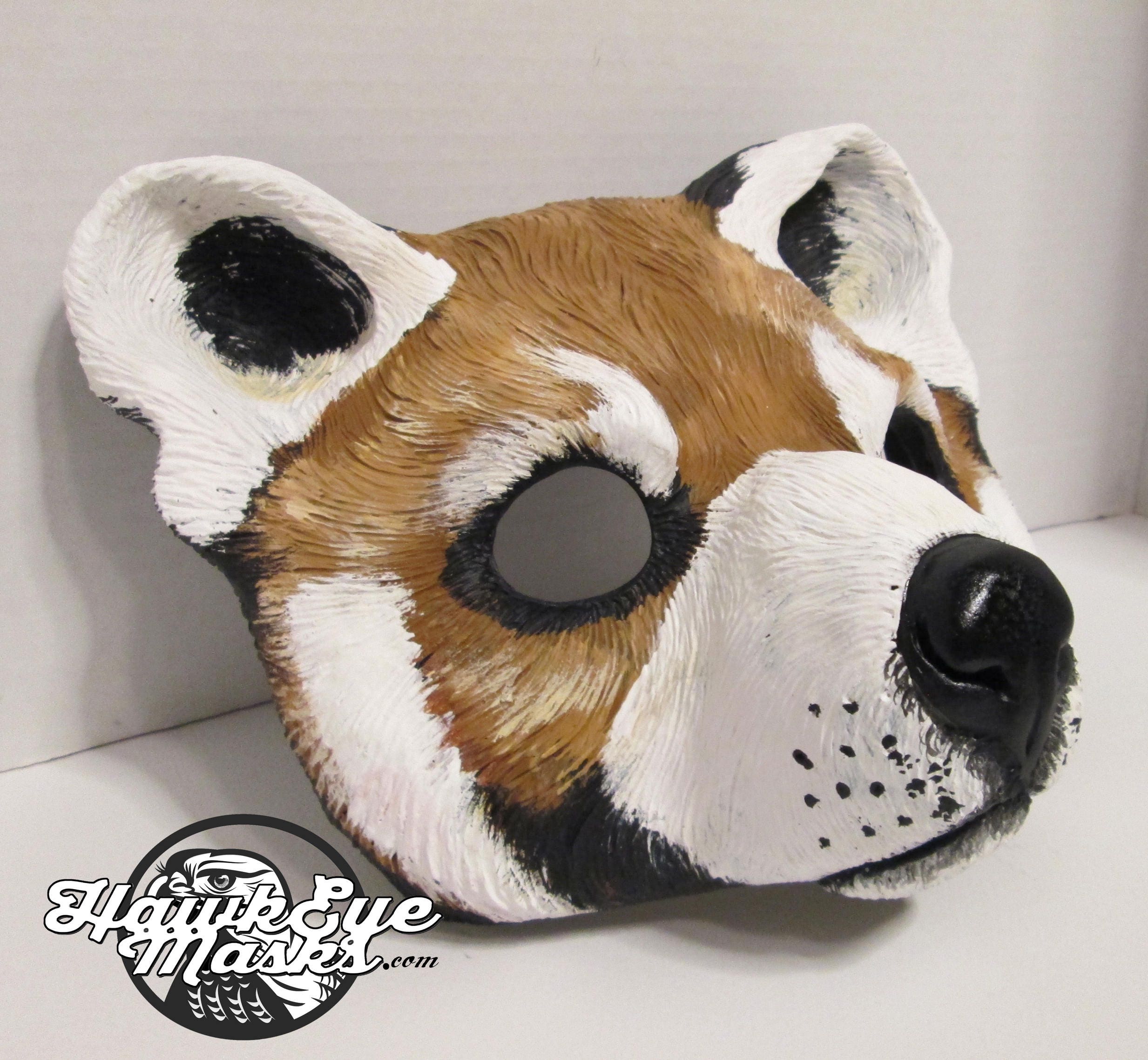 Red Panda Bear Mask Forest Animal Small Bear Mask Cute - Etsy