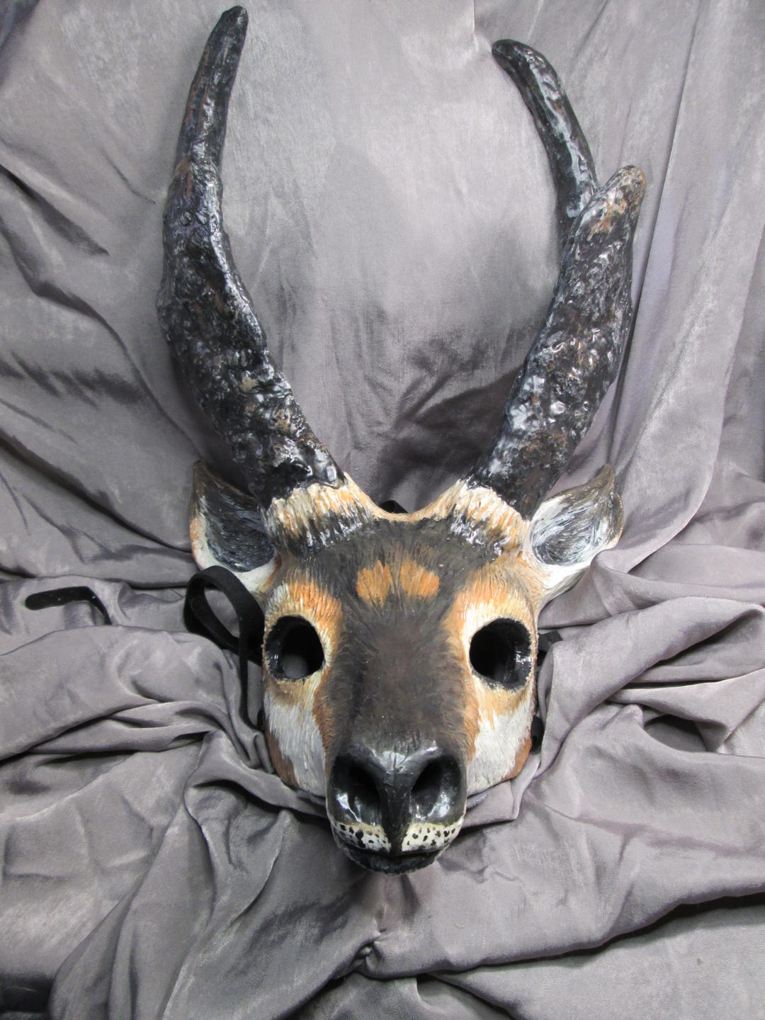 Pronghorn Costume Mask, Realistic Animal Mask, Faux Antlers, Made to ...