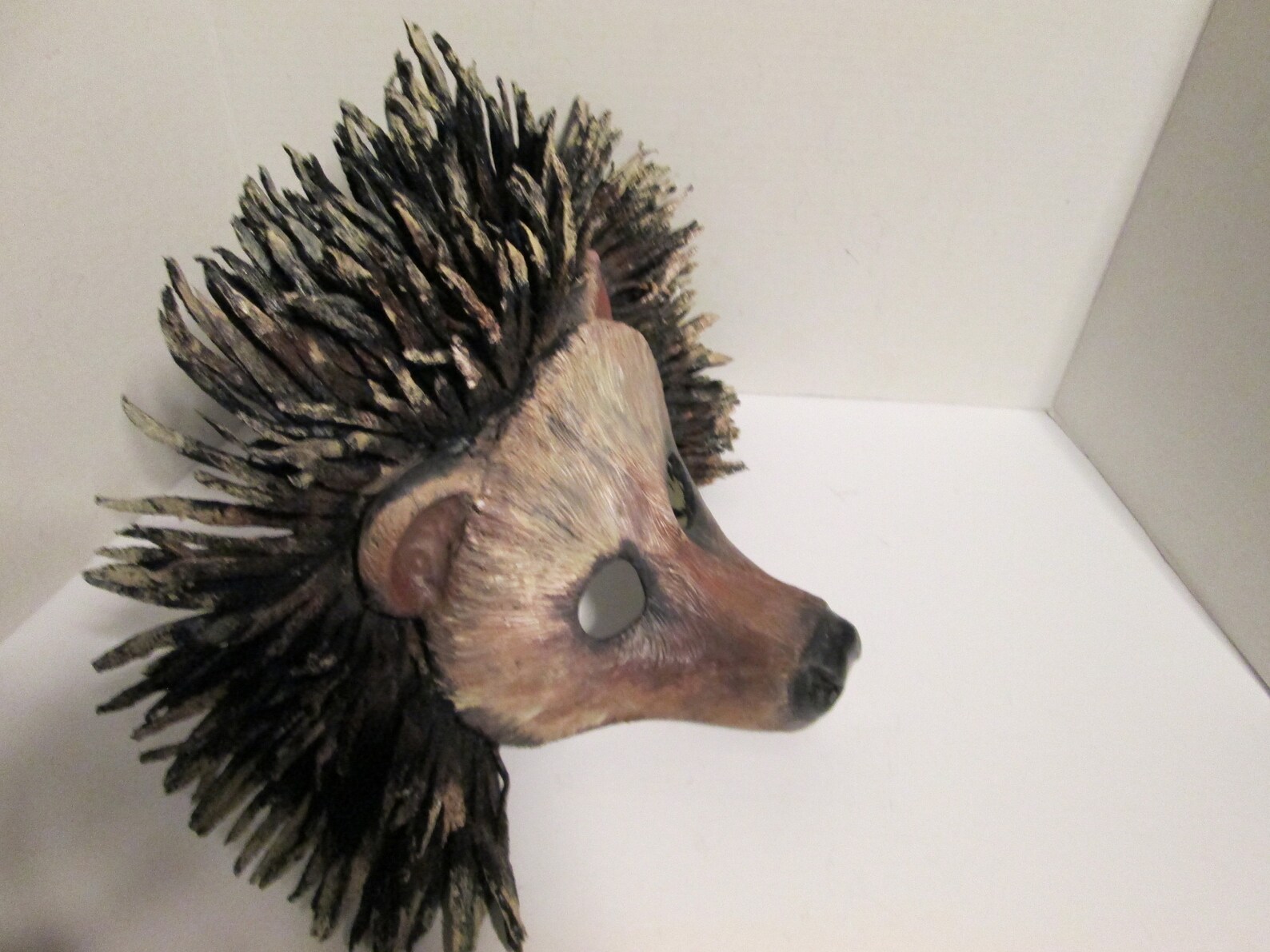 Hedgehog, Costume Mask, Faux Quills, Woodland, Animal Costume Mask ...
