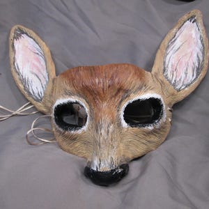 Handmade Deer Mask: Hand-painted Doe or Stag Antlers, Masquerade ...