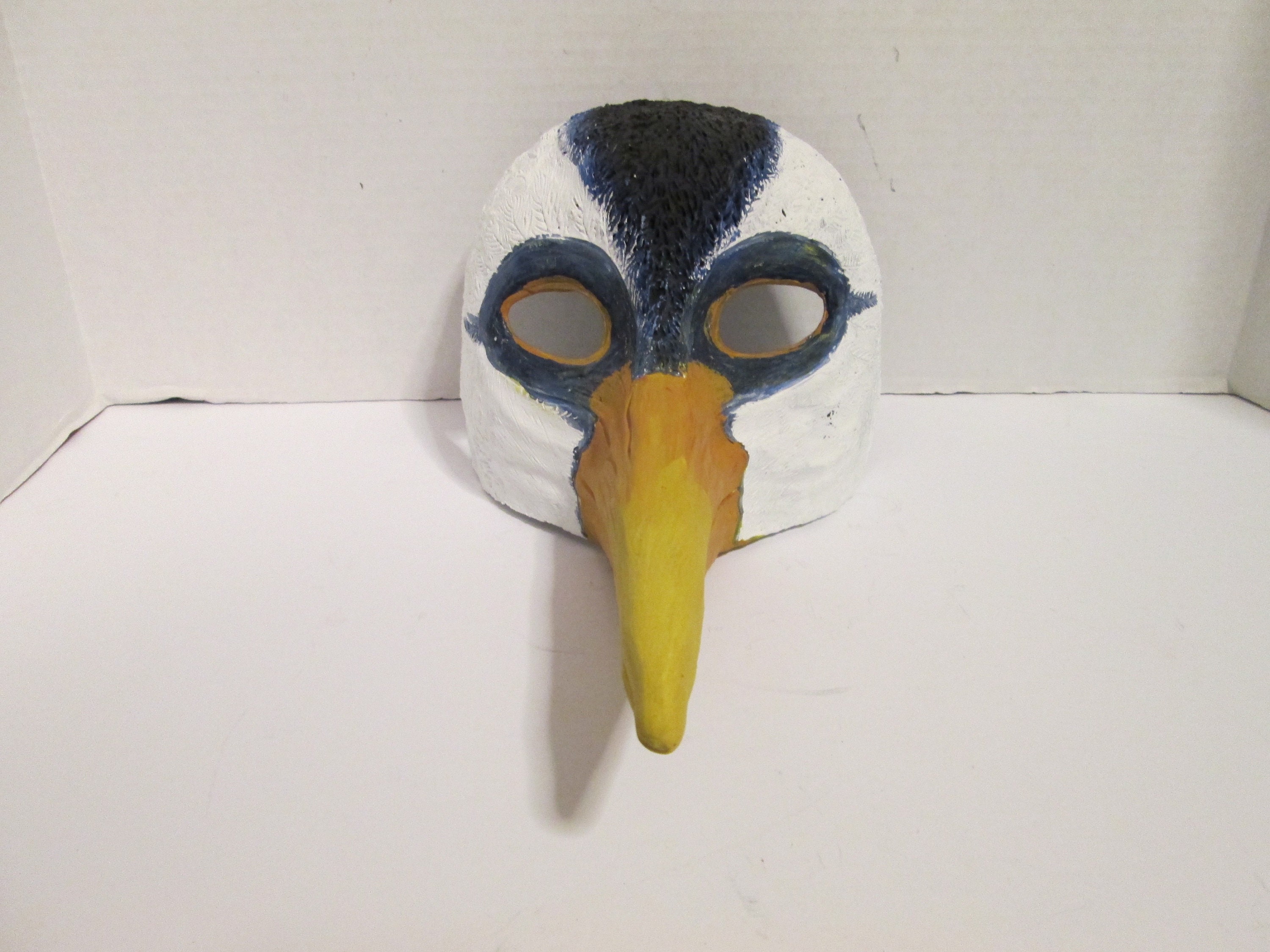 Egret mask masquerade mask large beak costume mask Fantasy | Etsy