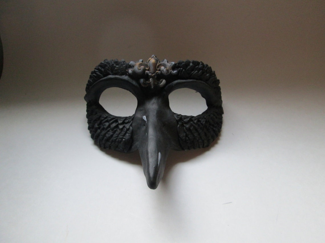 Raven Costume Mask Mask Fantasy Blackbird Mask Masquerade - Etsy