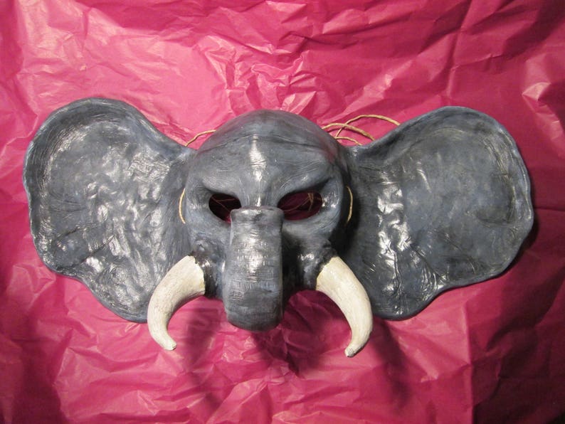 Elephant Costume Mask, Costume Mask, Wildlife Animal Mask, Adult ...
