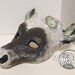 Caribou Mask, Reindeer, Santa, Frozen, Realistic Costume Animal Mask ...