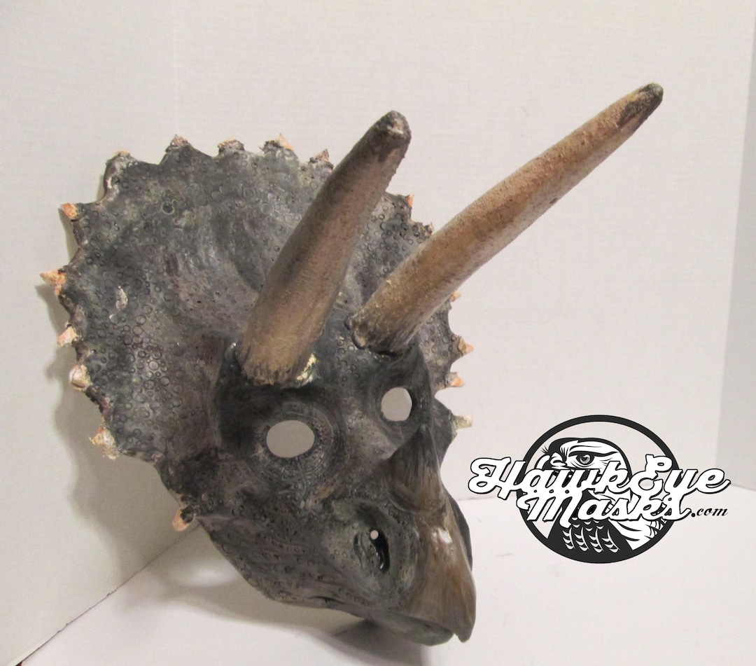 Triceratops, Mask, Dinosaur Mask, Jurassic Park, Realistic Dinosaur ...