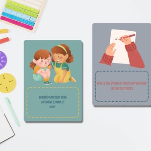 Reading Comprehension Cards: Elementary Book Report Prompts (PDF) - Etsy