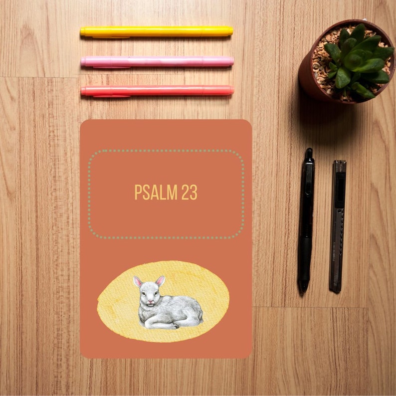 Psalm 23 Scripture Cards: Breath Prayer & Meditation (PDF Download) - Etsy