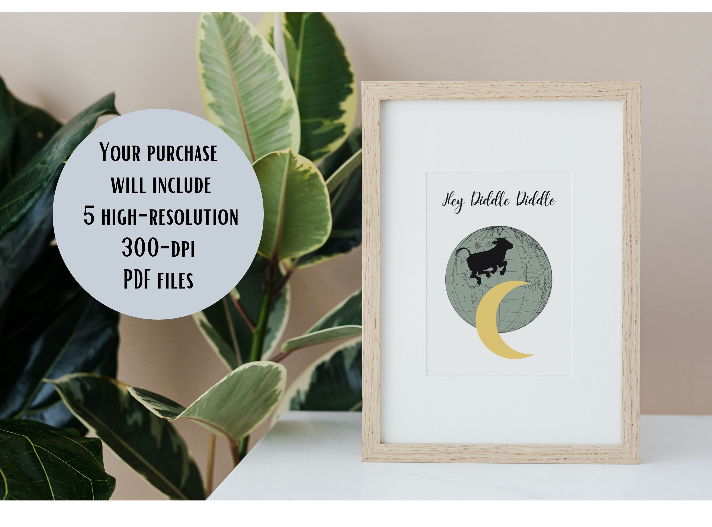 Nursery Rhyme Printable Set Nursery Décor Baby Room Decorations - Etsy