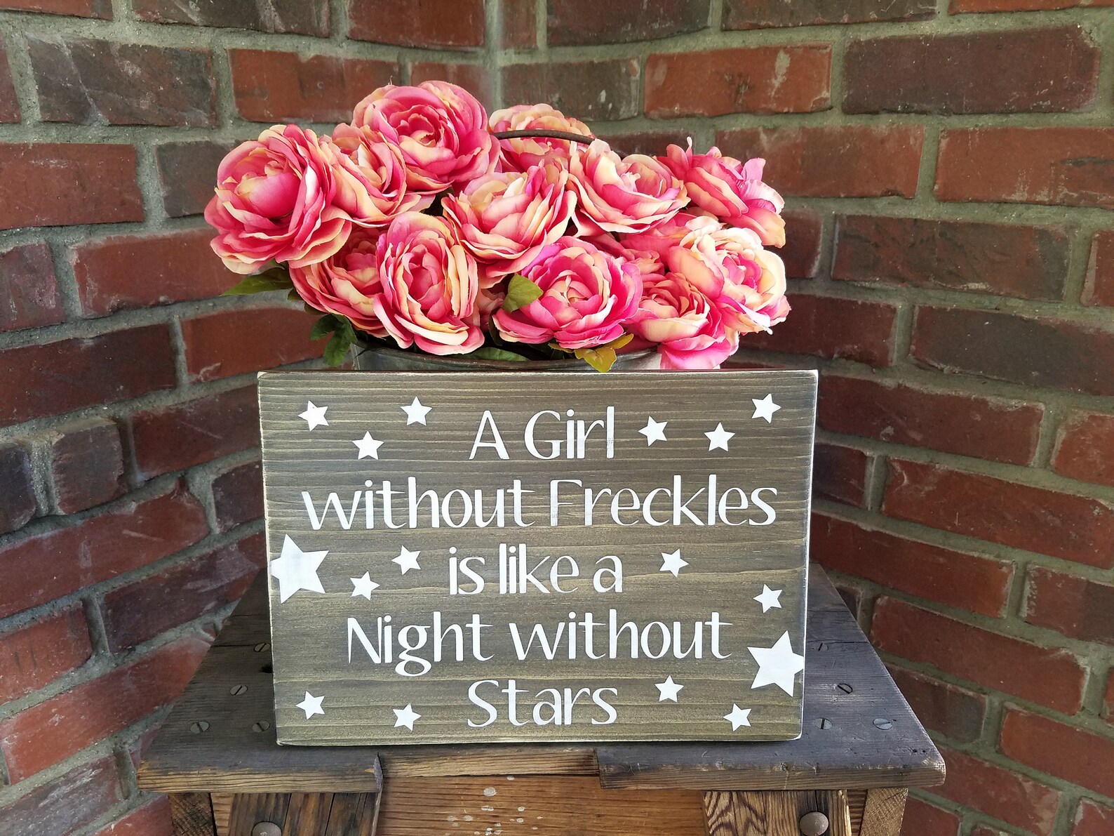 Freckles Sign A Girl Without Freckles is Like a Night Without - Etsy