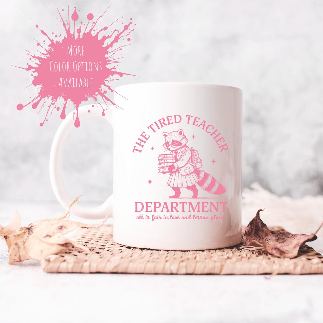 Funny Teacher Mugs for Teacher Appreciation Gifts for Teachers Raccoon Mug Sarcastic Mugs ...