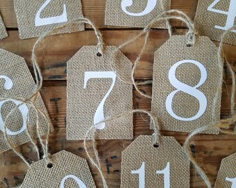 Rustic Table Numbers - Etsy