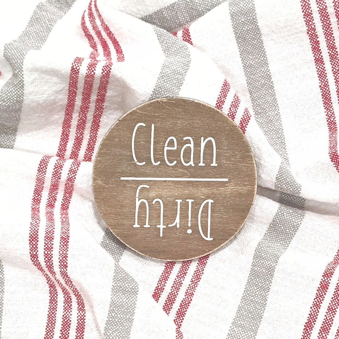 Clean Dirty Dishwasher Sign for Kitchen Decor Dishwasher Signage for ...