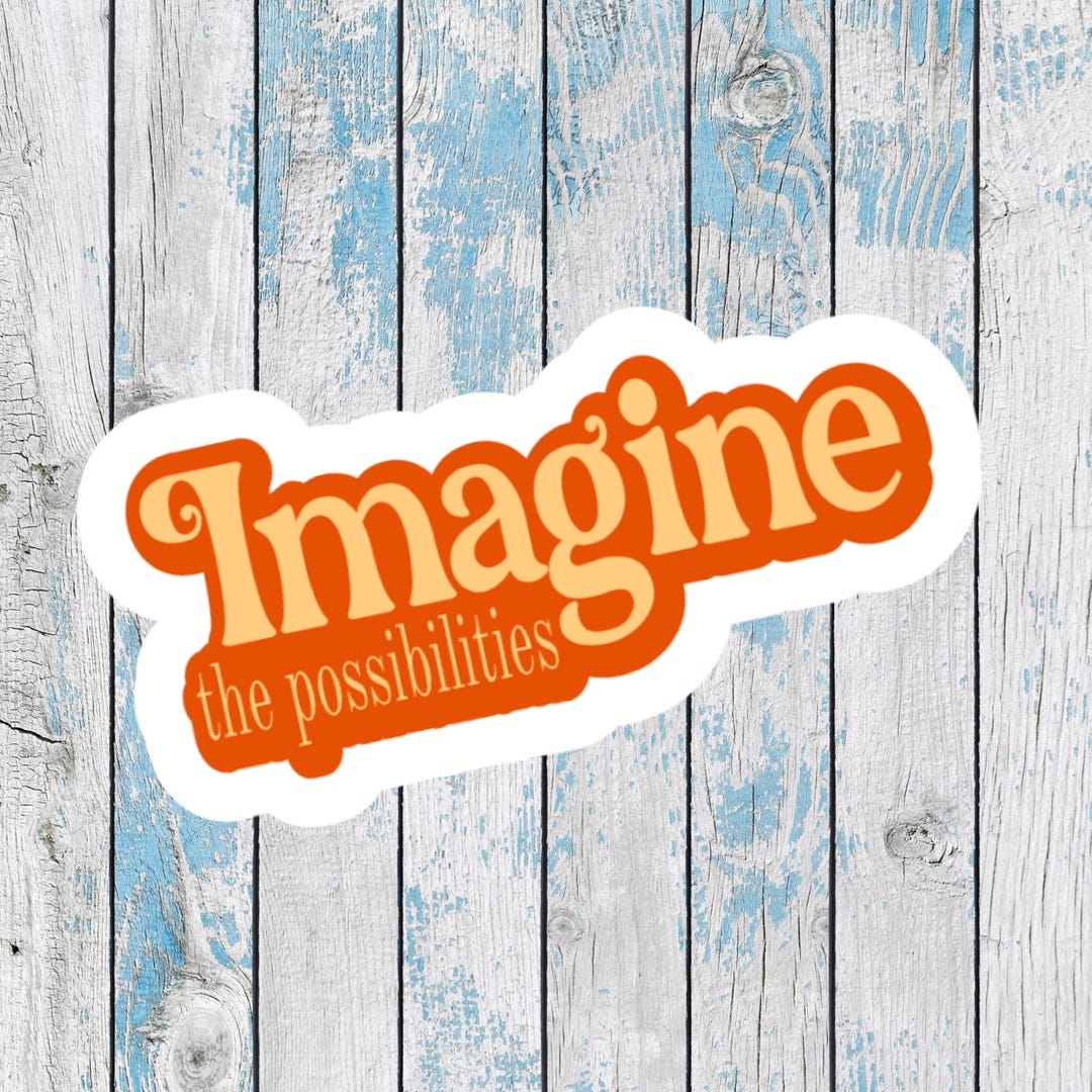Imagine Sticker for Graduation Stickers for Laptop Decals for Water ...