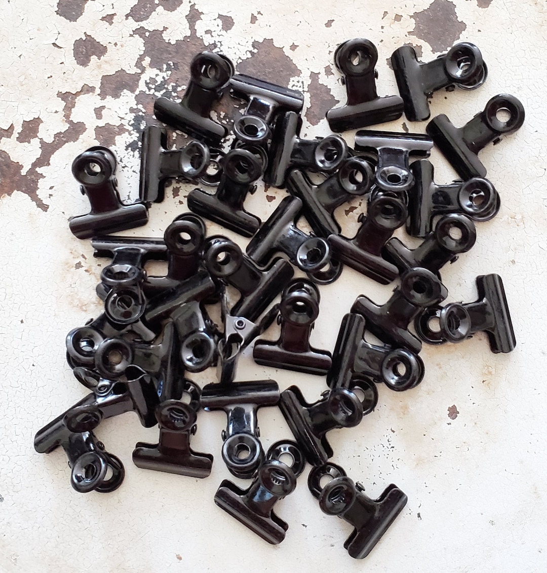 Black Mini Bulldog Clips, Vintage Inspired (0.87 Inch) - Etsy