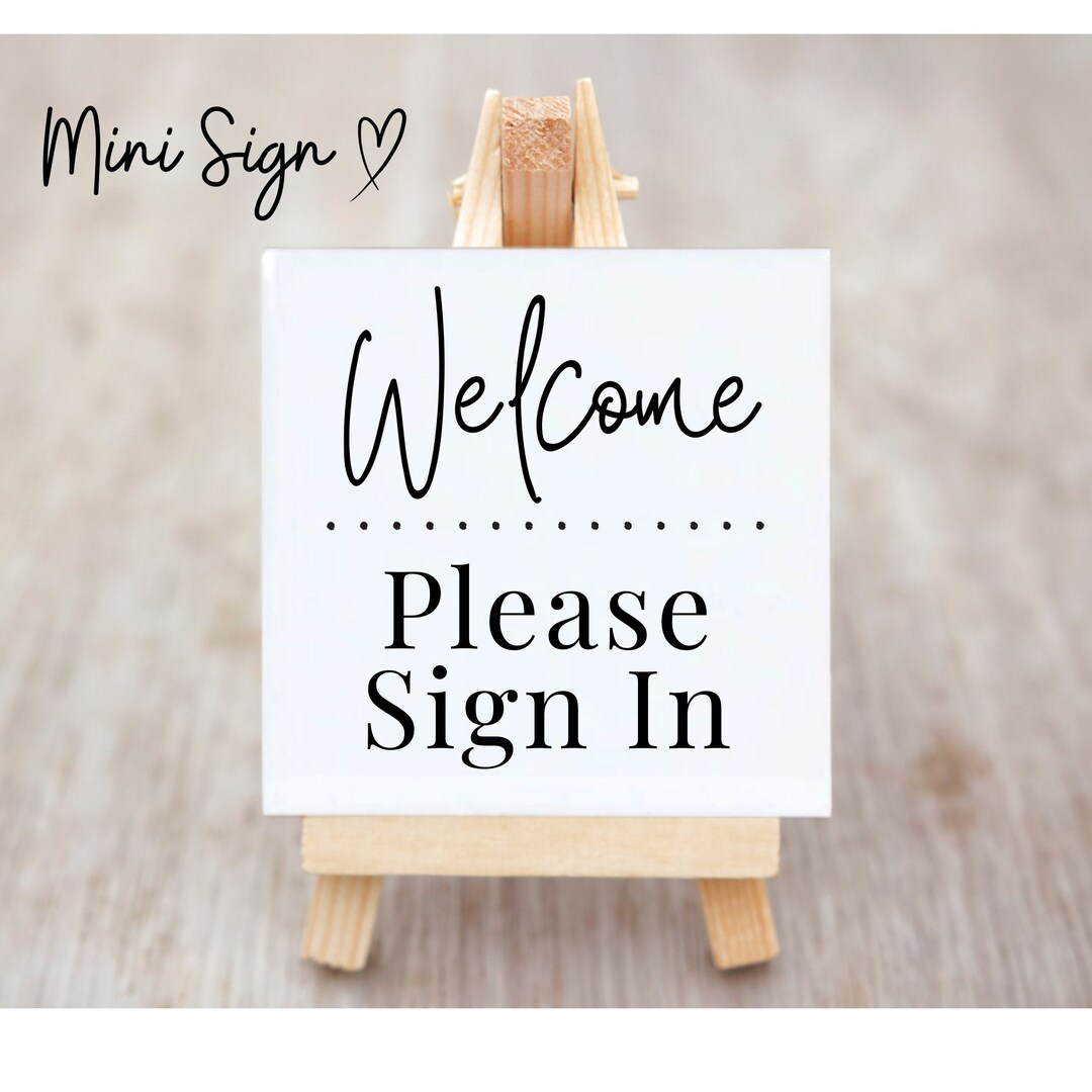Welcome Sign for Office Signs Spa Sign in Sign Miniature Office Sign ...