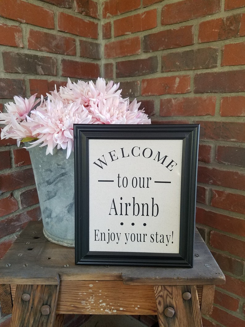 Airbnb Sign Welcome sign vacation home sign home signs | Etsy