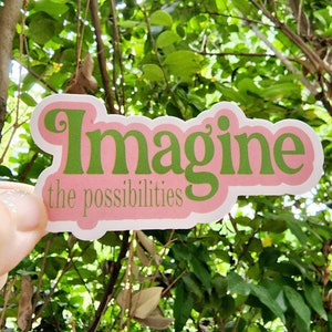 Imagine Sticker for Graduation Stickers for Laptop Decals for Water ...