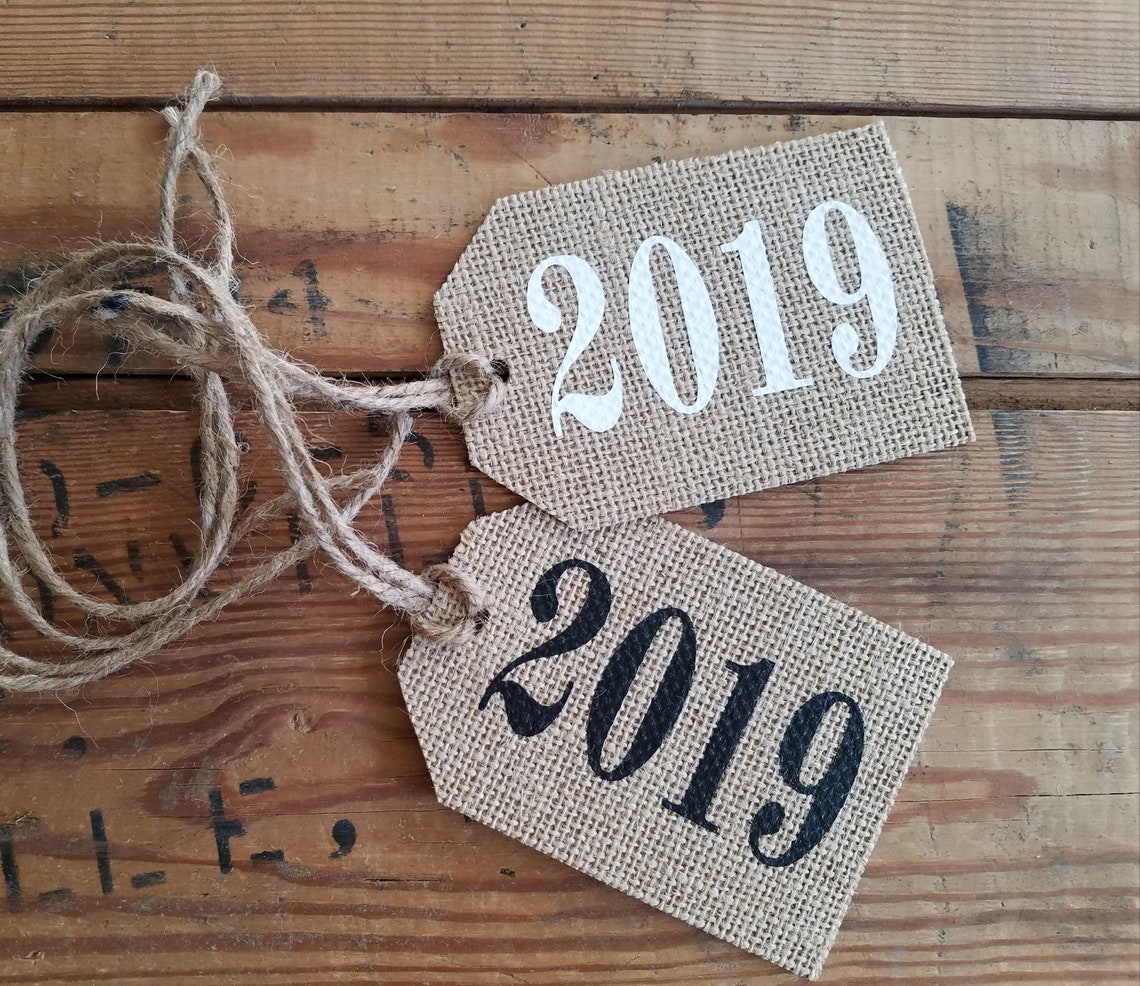 Rustic Burlap Graduation Tags Graduation Decor Burlap Tags - Etsy