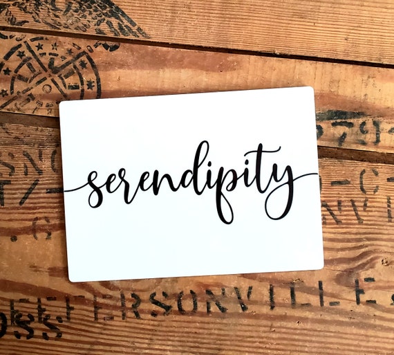 Serendipity Sign. Serendipity wall art serendipity metal | Etsy