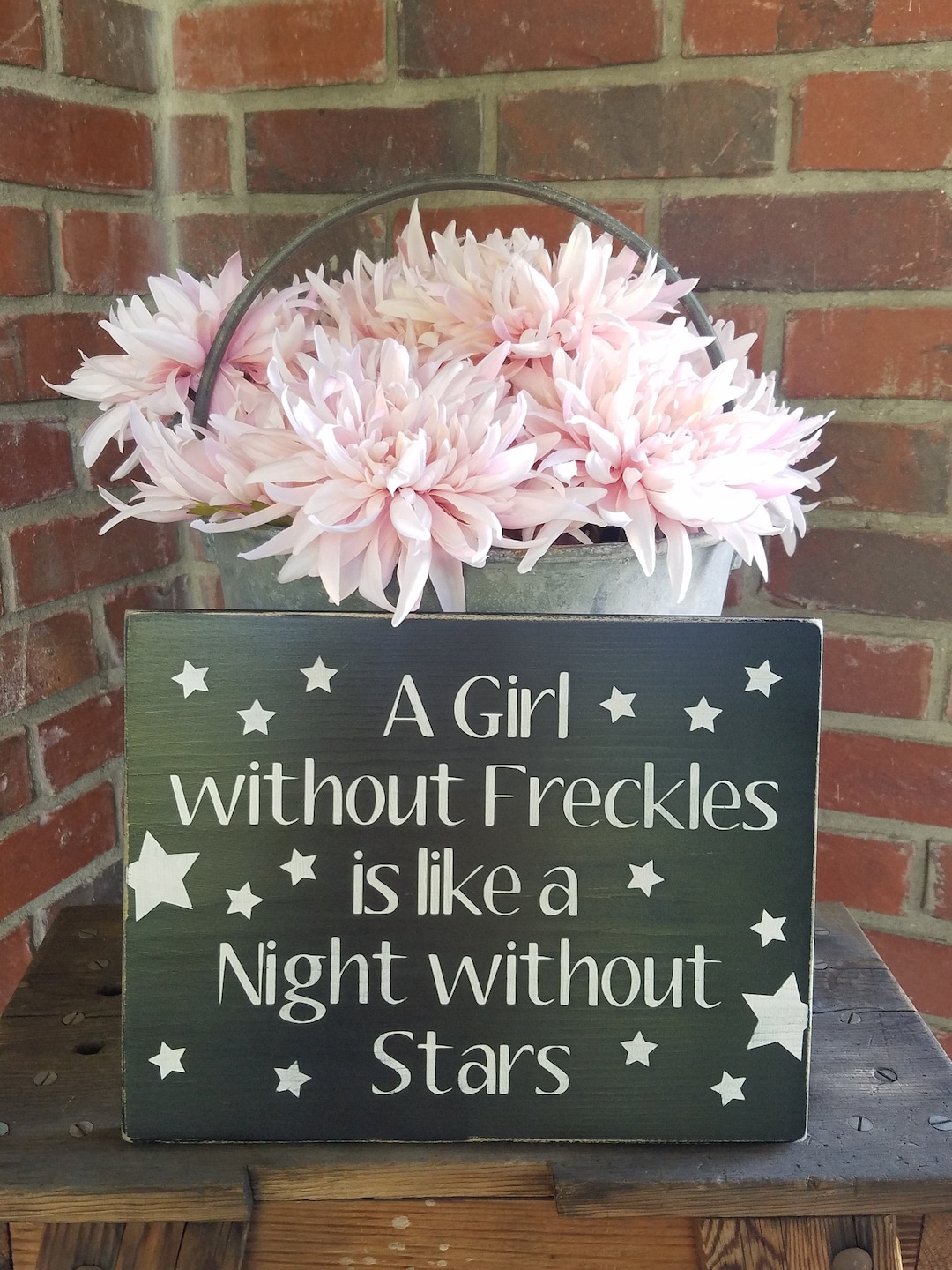 Freckles Sign A Girl Without Freckles is Like a Night Without - Etsy