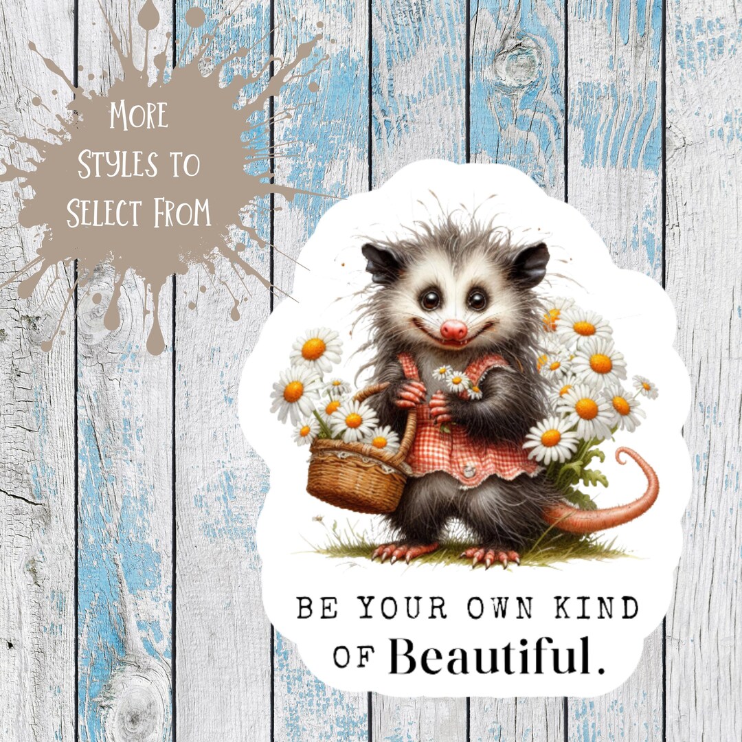 Possum Stickers Funny Possum Stickers Possum Gifts Opossum Sticker I ...