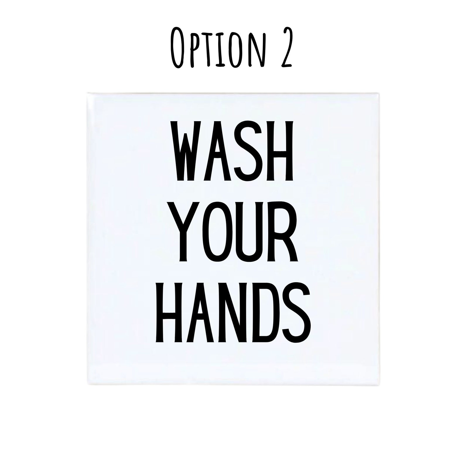 Wash Your Hands Sign for Bathroom Sign Wash Hands Sign Mini Bathroom ...
