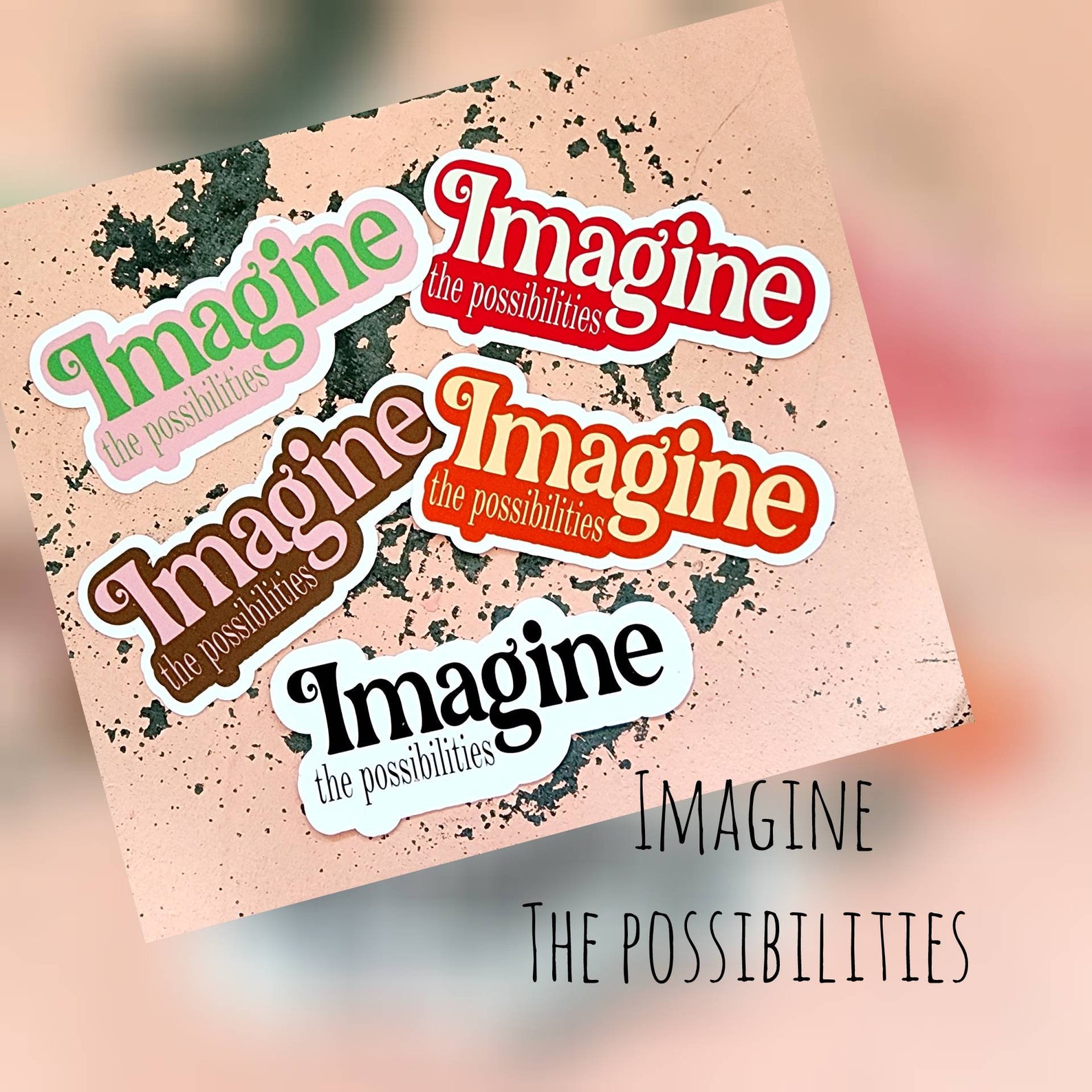 Imagine Sticker for Graduation Stickers for Laptop Decals for Water ...