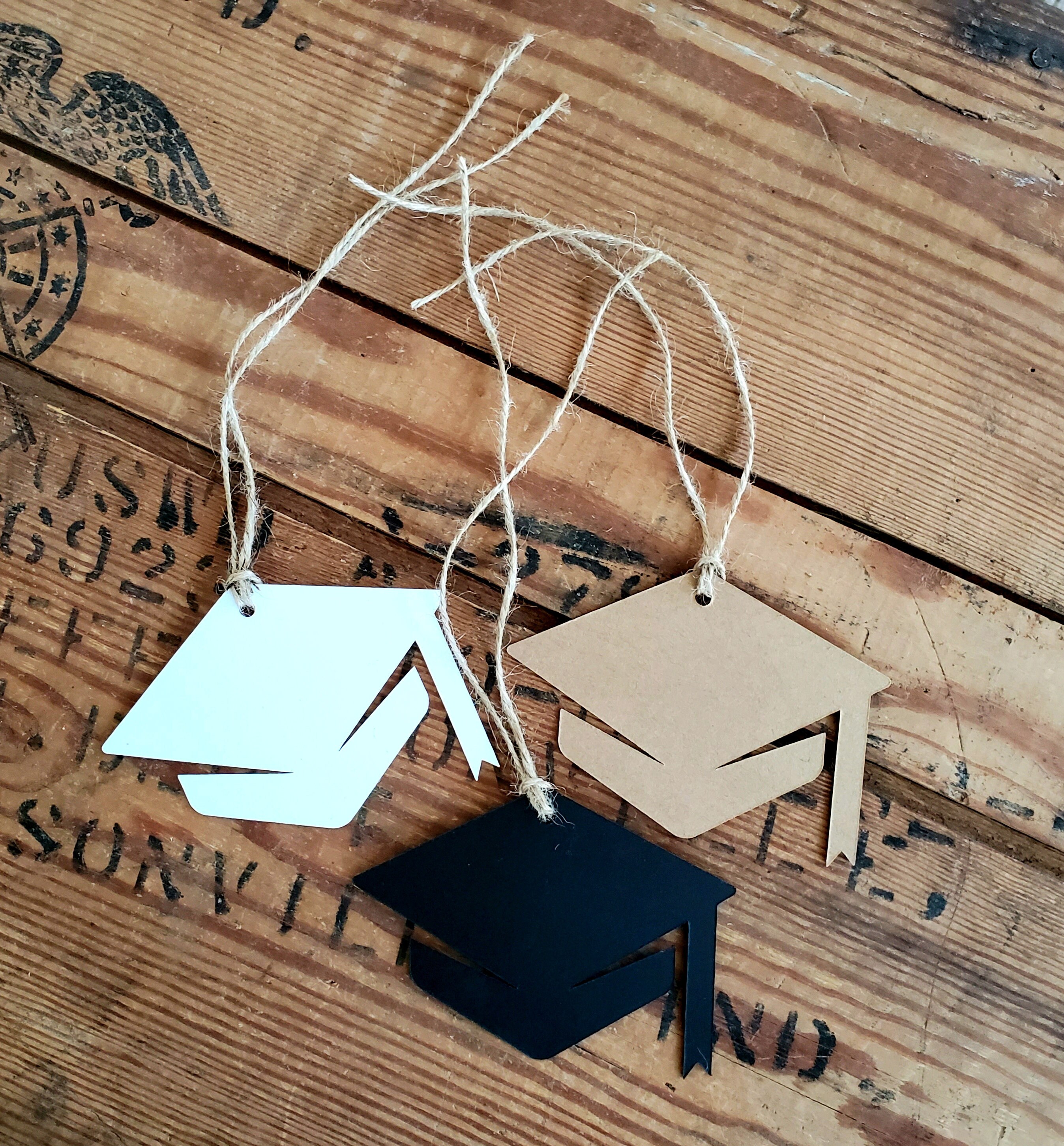 Graduation Cap Tags Grad Cap Die Cuts Graduation Cut Outs - Etsy