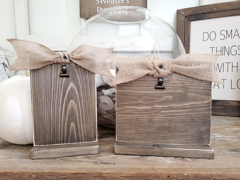 Rustic Clip Photo Board Clipboard Photo Holder Farmhouse Frame Mothers ...