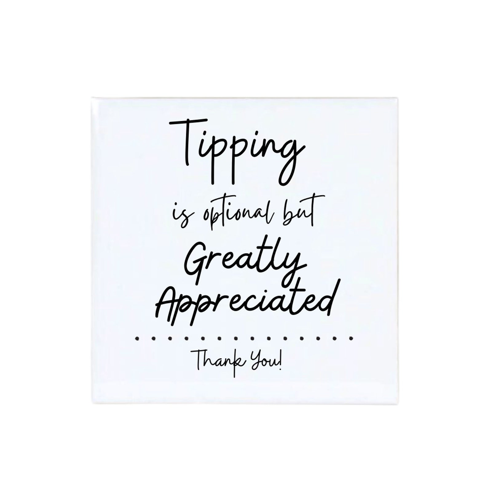 Tip Sign for Bar Sign Bartender Tip Sign for Wedding Tip Sign Tattoo ...