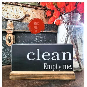 Clean Dirty Dishwasher Sign, Double Sided Kitchen Decor - Etsy