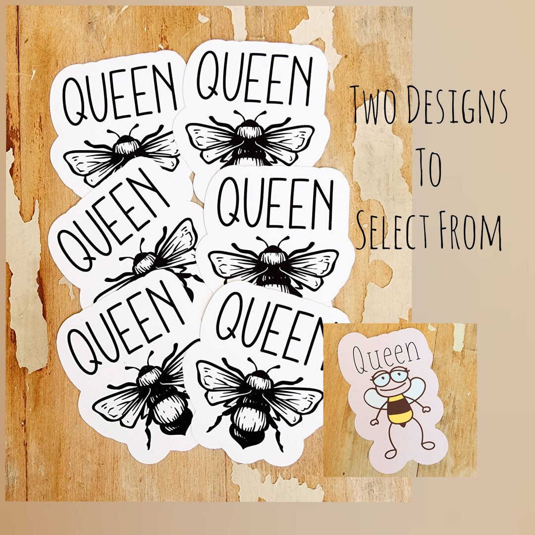 Queen Bee Sticker for Queens Decal Bee Decal for Boss Bitch Sticker ...