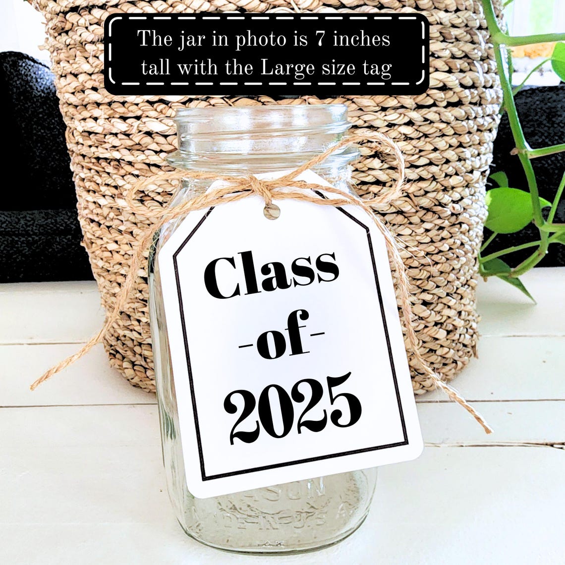 2026 Tags for Graduation Decorations Class of 2026 Labels for Mason Jar ...