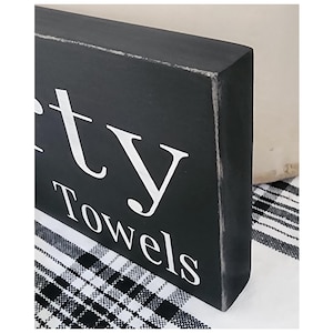Clean Dirty Towels Wood Sign Set. Clean Towels Sign, Dirty Towels Sign ...