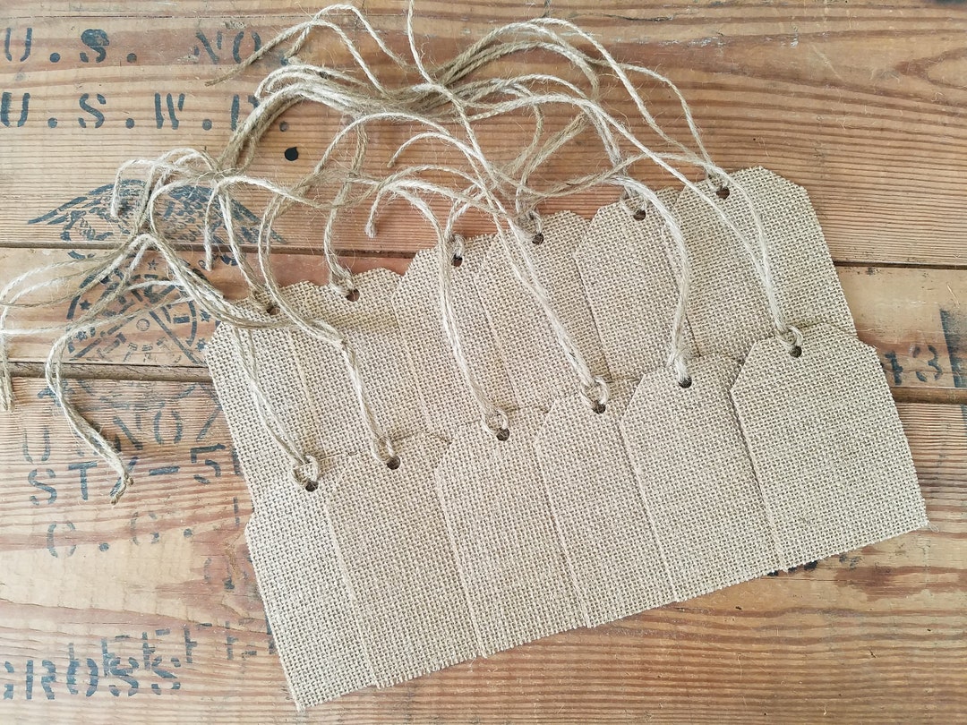 Burlap Tags Burlap Blank Tag Mason Jar Tag Table Number Tag Rustic ...